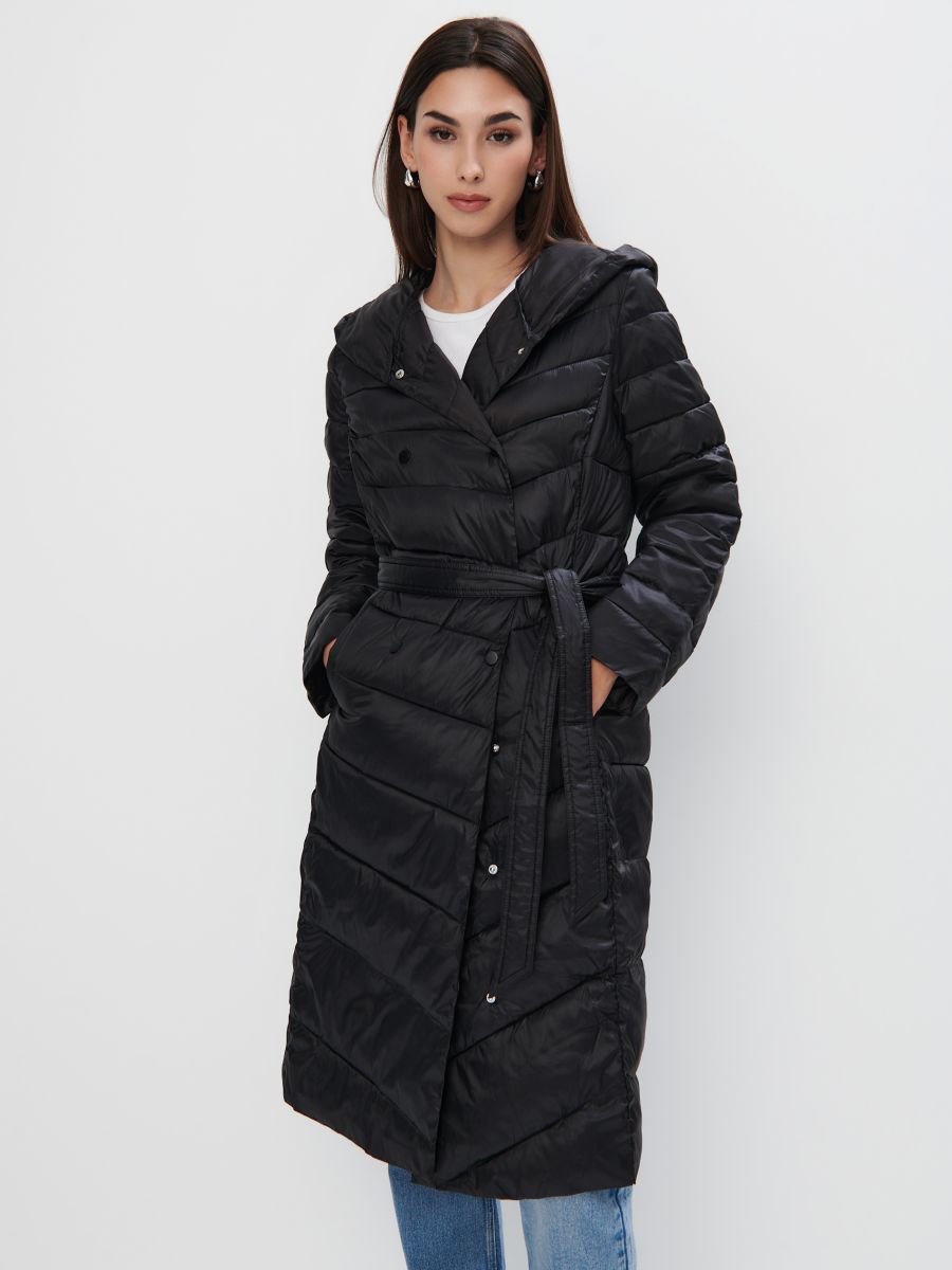 Kapuutsiga mantel Värv must - MOHITO - 073BT-99X