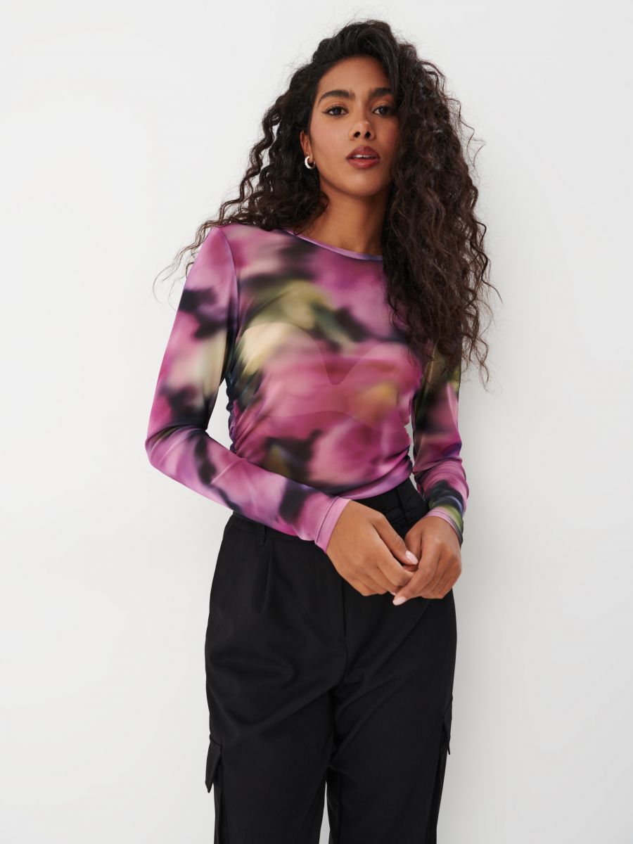 Боди с шарки Цвят черен - MOHITO - 293AG-99P