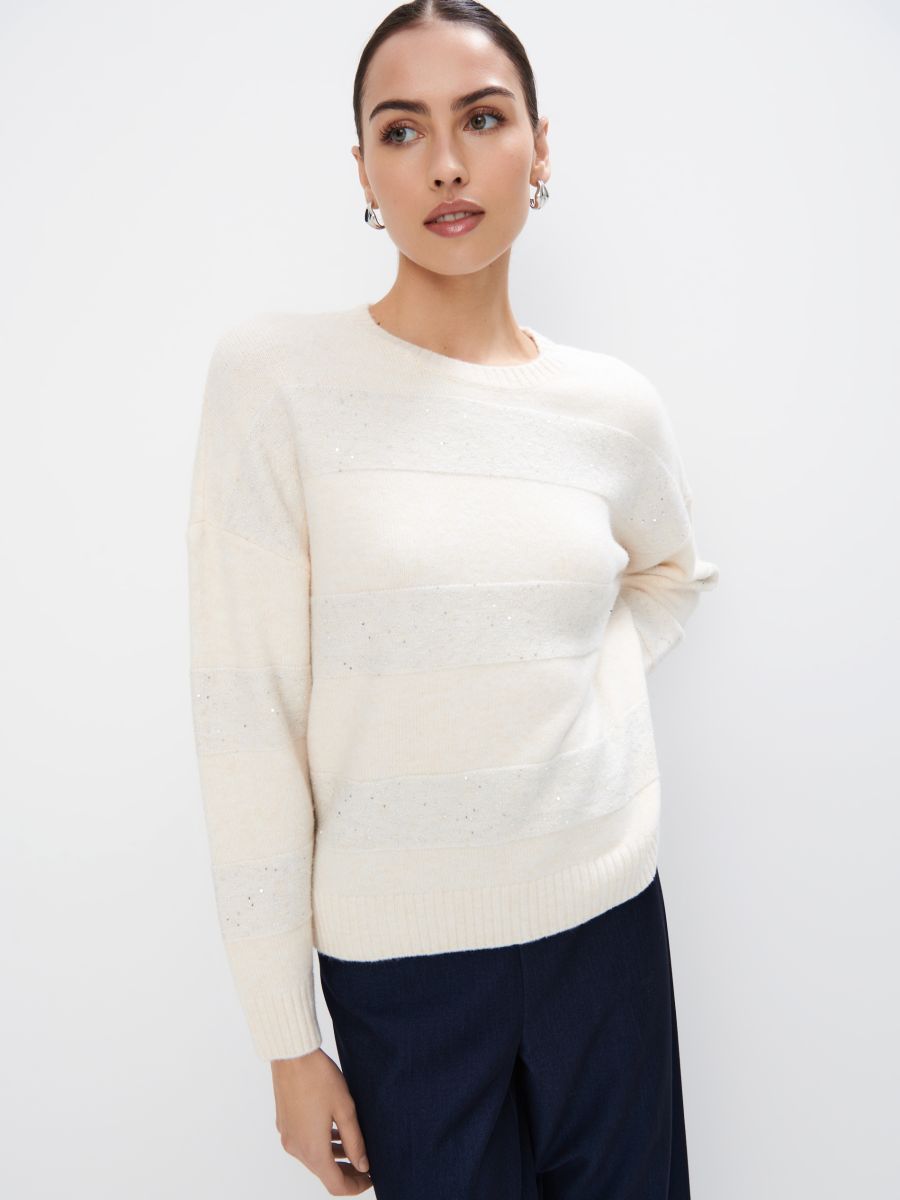 Pulover culoare Ivory - MOHITO - 458CG-01L