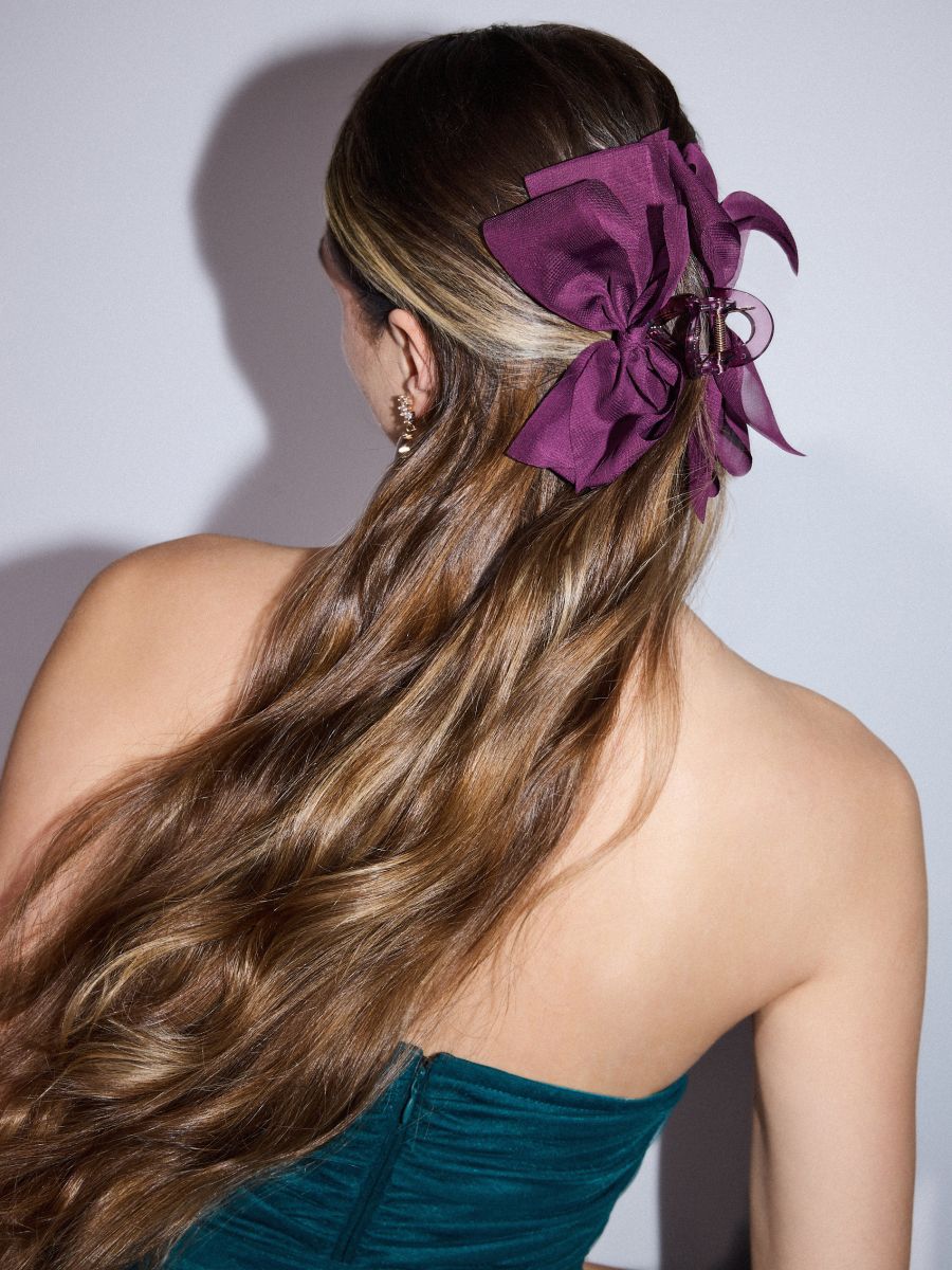 Щипка за коса Цвят тъмно лилаво - MOHITO - 496IM-49X