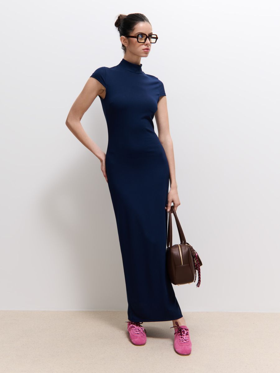 Vestido ajustado midi Color steel blue - MOHITO - 511GR-95X
