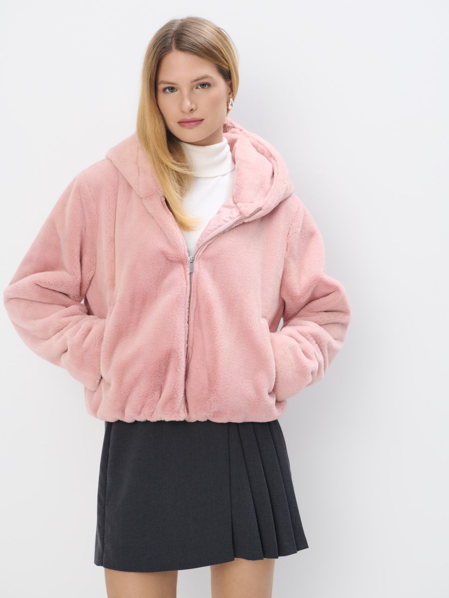 Hanorac culoare Roz pal - MOHITO - 595DF-03X