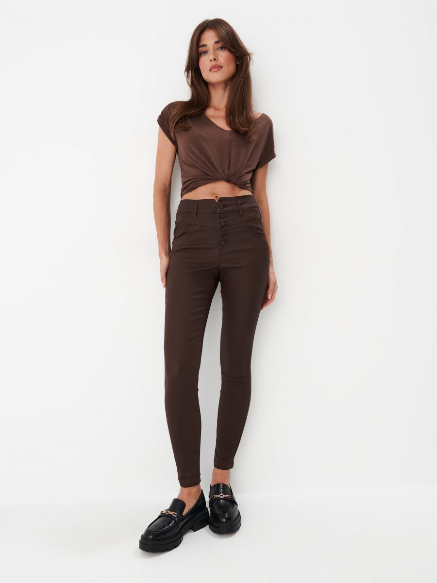 Pantaloni cerați culoare Maro - MOHITO - 6018W-88J