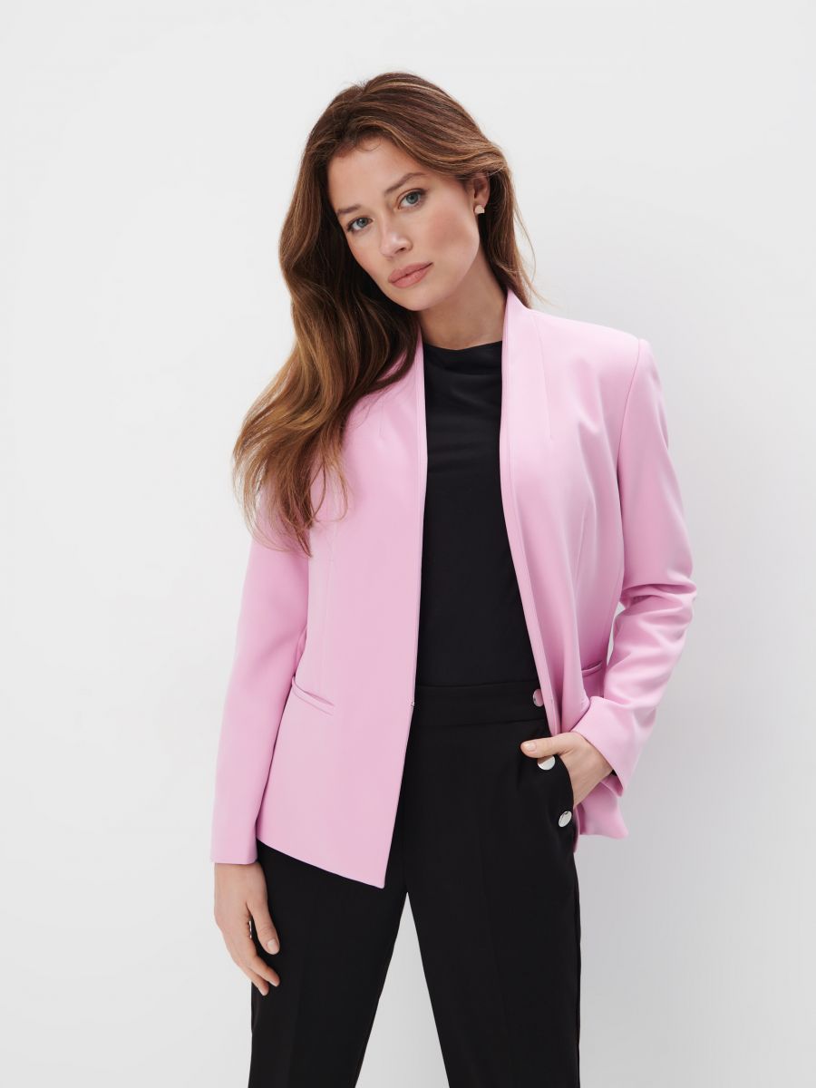 Sako bez zakopčavanja Boja pastelno pink - MOHITO - 601AB-03X