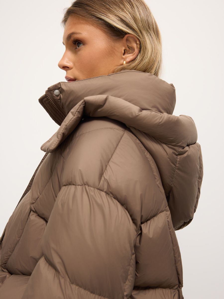 Geacă matlasată culoare Cafeniu - MOHITO - 718FH-84X