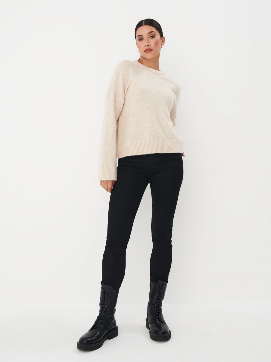 Svetr ze směsi vlny Barva krémová - MOHITO - 7571W-01X