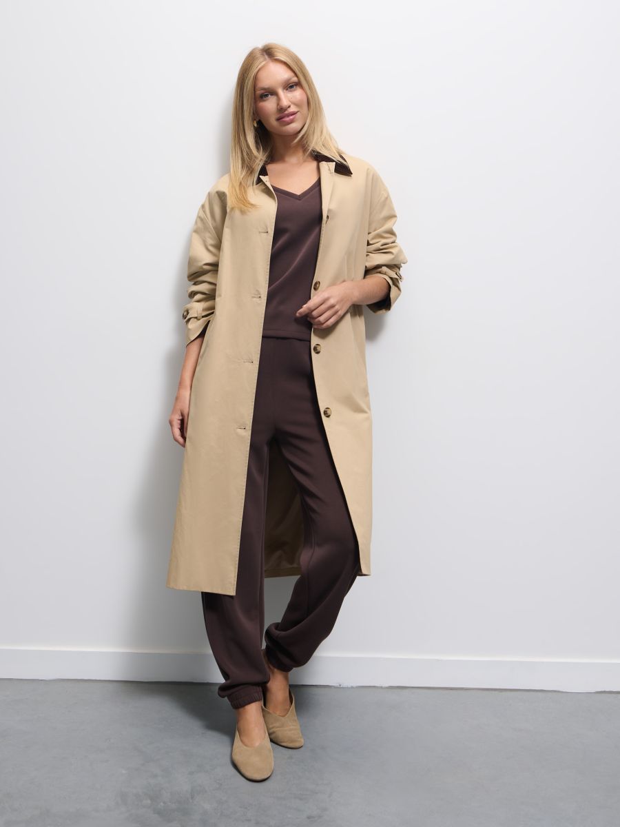 Pantalón de chándal Color marrón oscuro - MOHITO - 825AI-89X