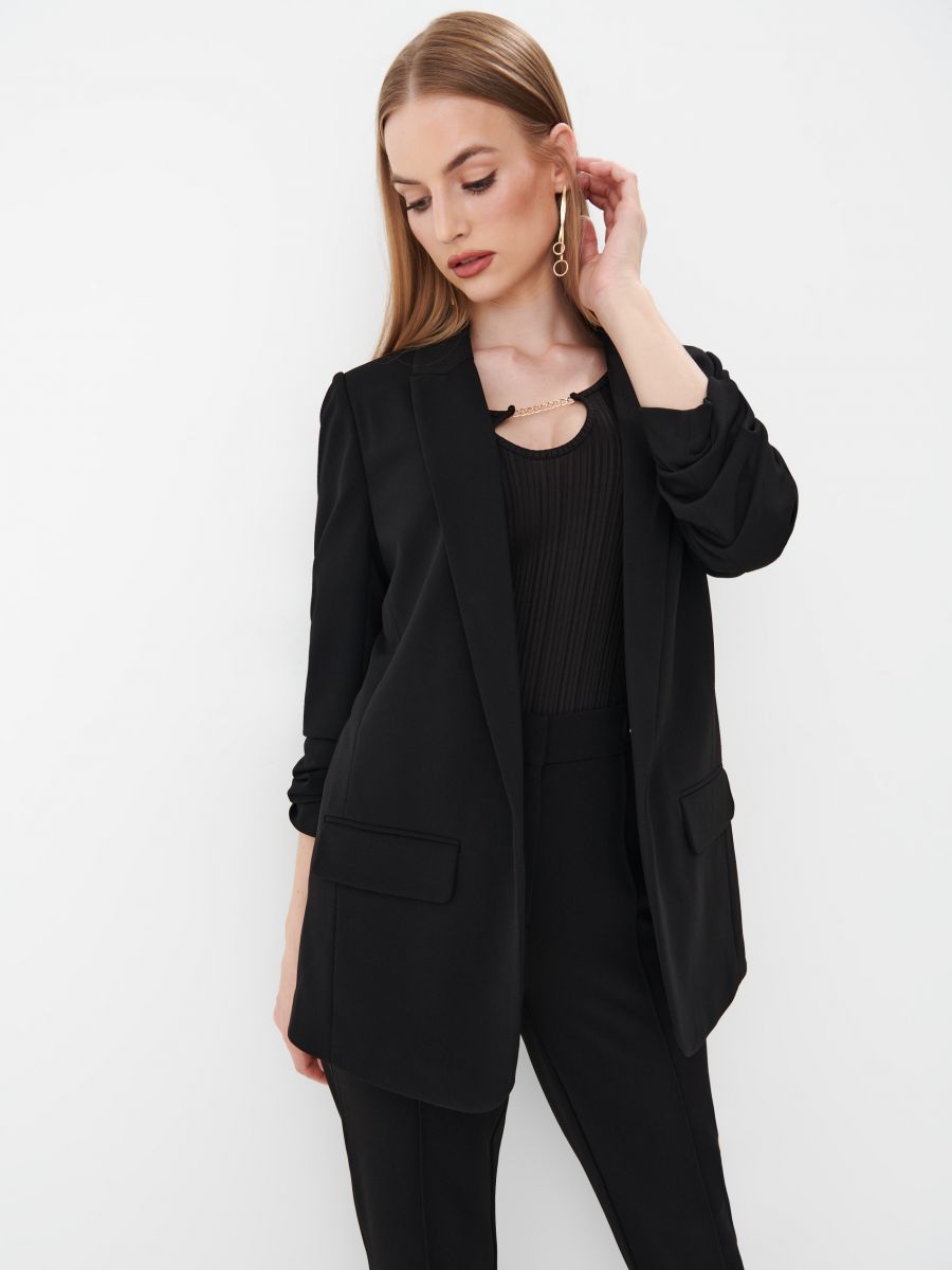 Sako bez zakopčavanja Boja crno - MOHITO - 9049U-99X