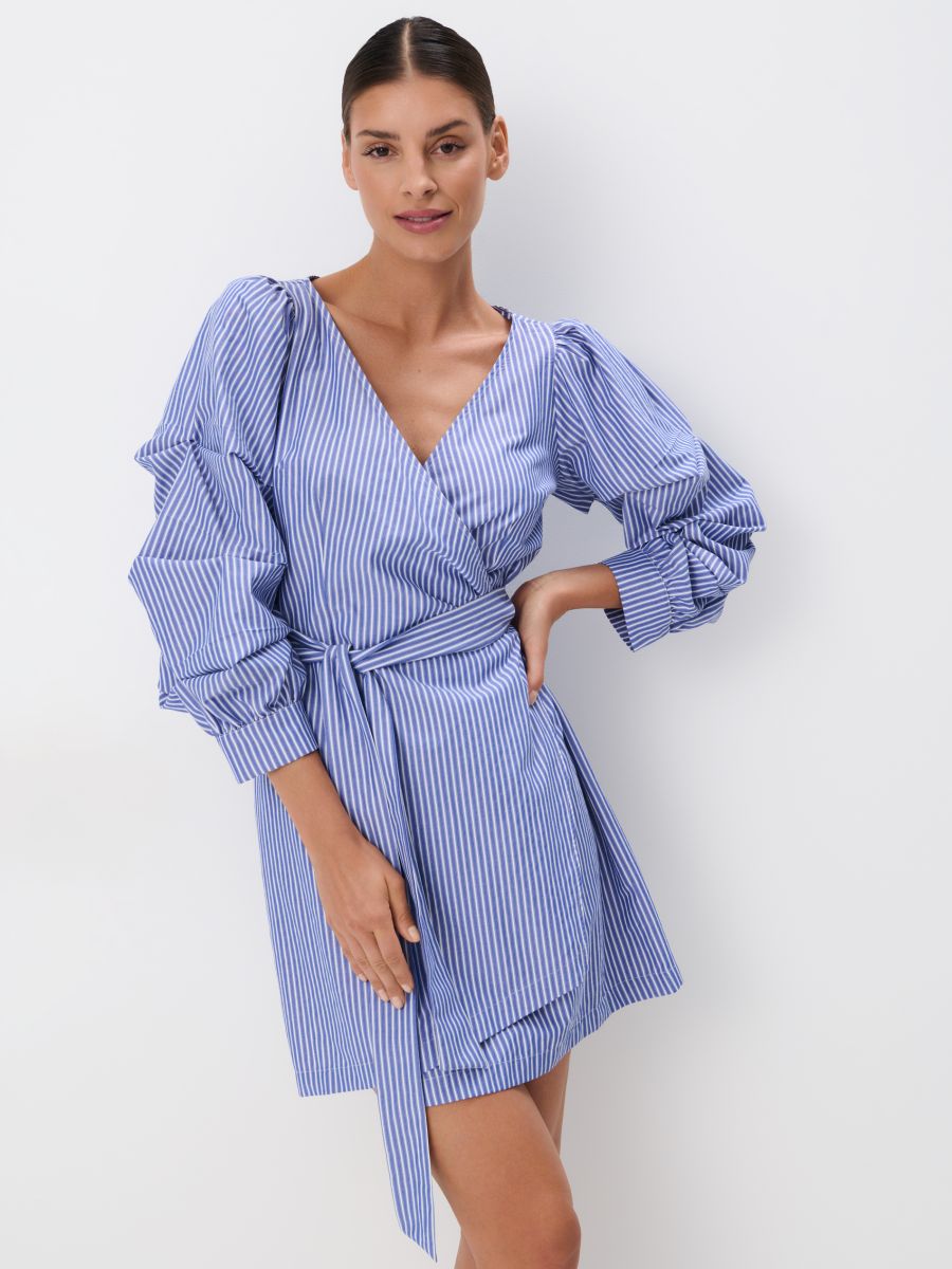 Rochie mini cu dungi culoare Bleu - MOHITO - 912CO-05P