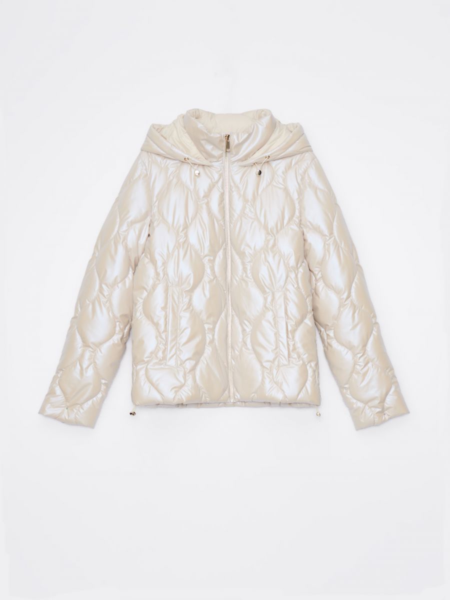 Geacă matlasată culoare Ivory - MOHITO - 9359U-01X