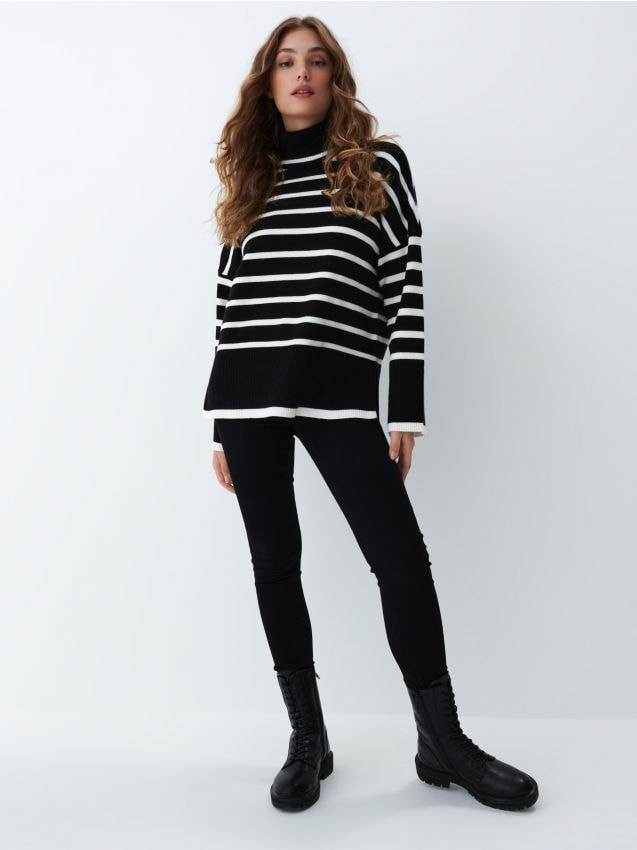 Swetry damskie we wzory - MOHITO