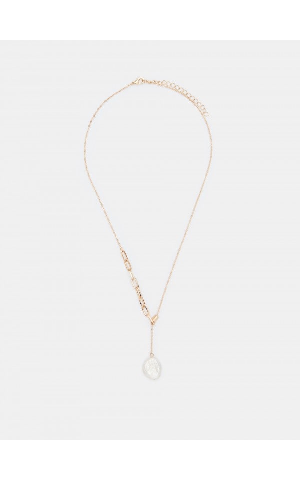 Naszyjnik z perełką Kolor złoty - MOHITO - 0251H-GLD