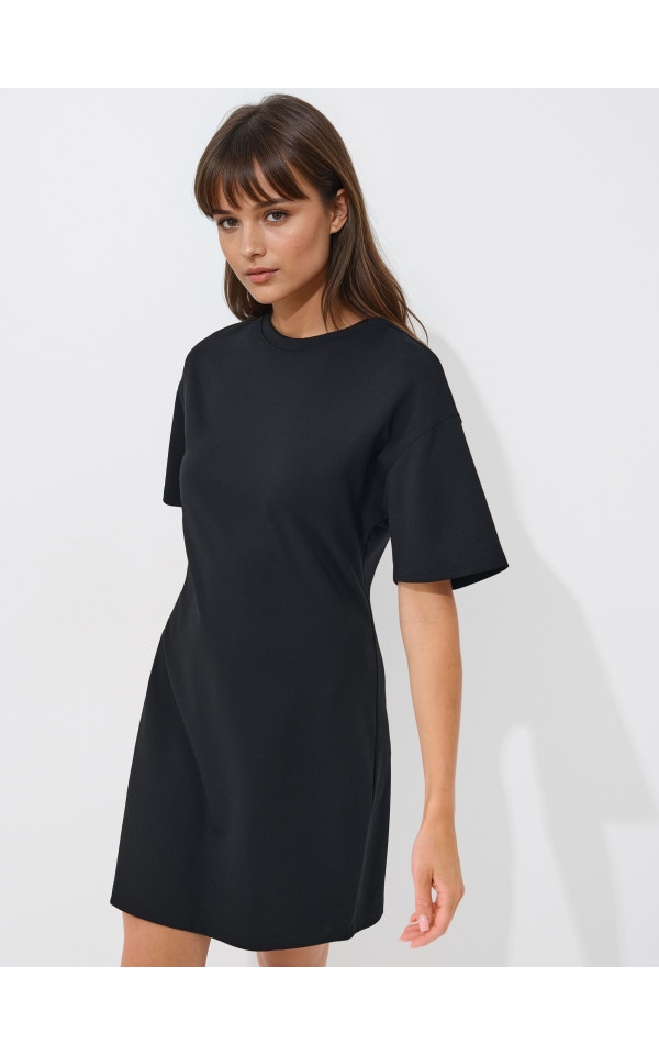 Vestido trapecio mini Color negro - MOHITO - 530GR-99X