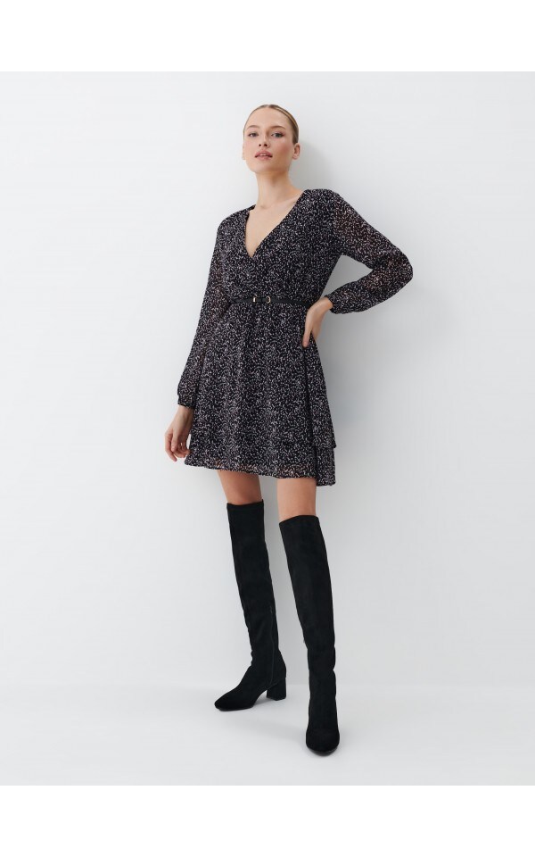 Κρουαζέ φόρεμα Χρώμα μαυρο - MOHITO - 5524O-99P