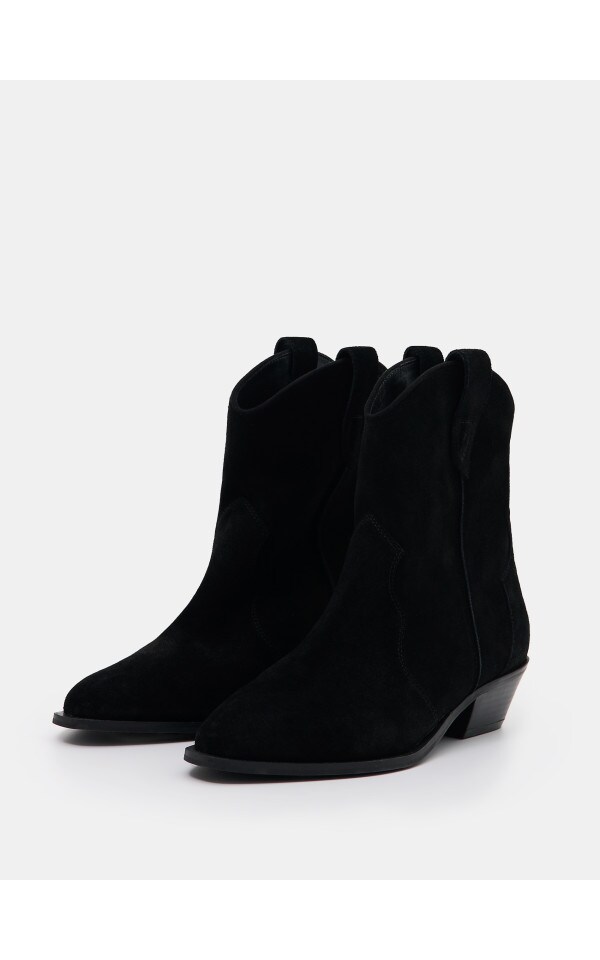 Botine cowboy din piele culoare Negru - MOHITO - 825DI-99X