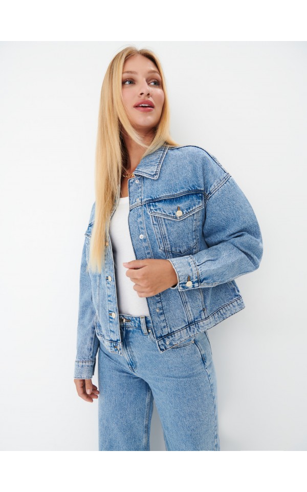 Geacă de blugi culoare Albastru - MOHITO - 8464W-05J