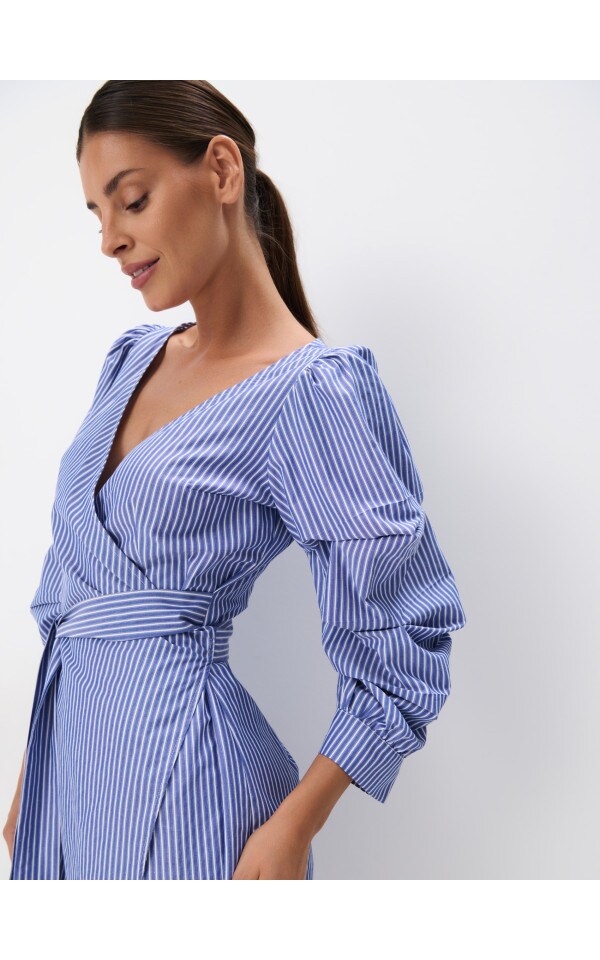 Rochie mini cu dungi culoare Bleu - MOHITO - 912CO-05P