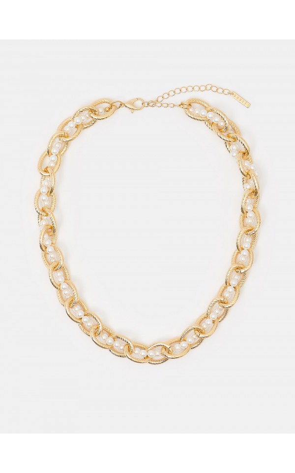 Naszyjnik typu łańcuch Kolor złoty - MOHITO - 9825R-GLD